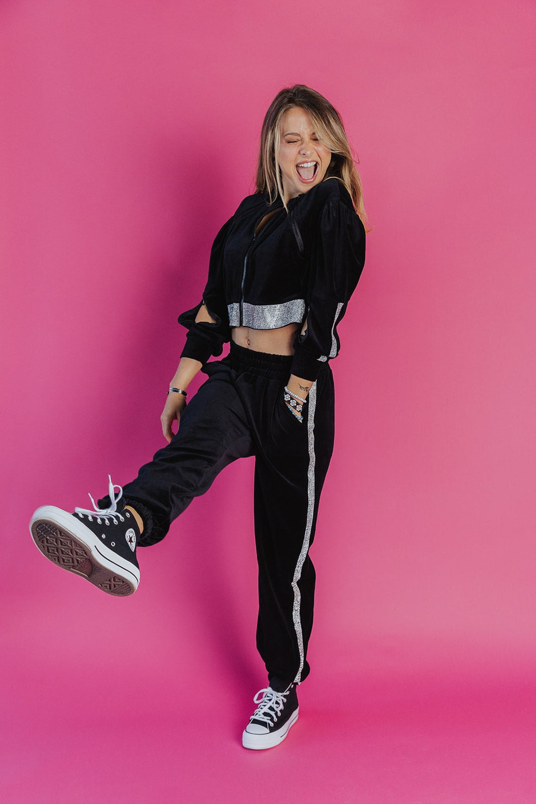 Adaptive Tracksuit Jacket & Pants with Chemo Port & IV Access Zippers ...